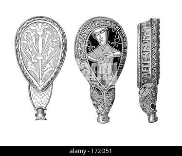 The Alfred Jewel is a piece of Anglo-Saxon goldsmithing work made of ...