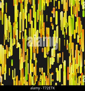 Yellow modern vertical gradient rounded stripe pattern flyer background template - vector ...