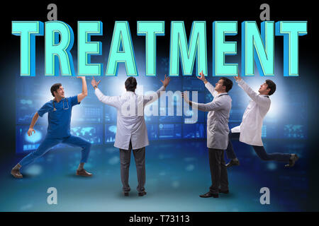 Group of doctors holding treatment letters Stock Photo - Alamy