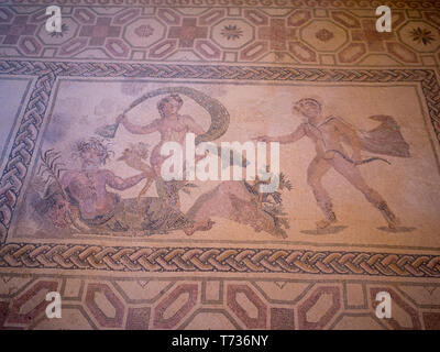 Apollo and Daphne mosaic in House of Dionysos Roman villa in Paphos ...