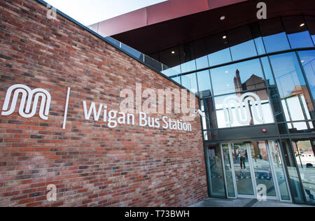 Wigan Bus Station. Wigan, Lancashire, United Kingdom Stock Photo - Alamy