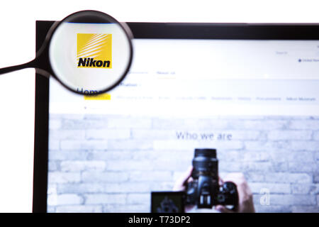 Nikon company logo.. Nikon is a Japanese multinational corporation ...