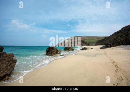 Portheras Cove Beach Stock Photo - Alamy