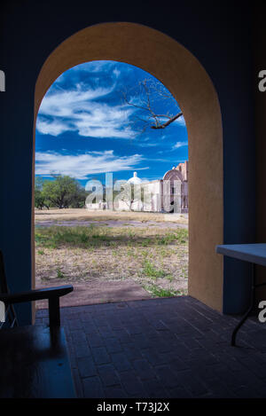 Scenes from Presidio San Ignacio de Tubac. An old Catholic mission ...