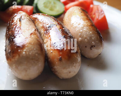 typical German sausages delicious dark roasted Stock Photo - Alamy