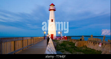 St. Ignace, Michigan Lighthouse Evening Stock Photo - Alamy