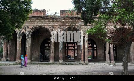 Visitors at the Qila Mubarak Fort in Patiala district of Punjab. Qila ...