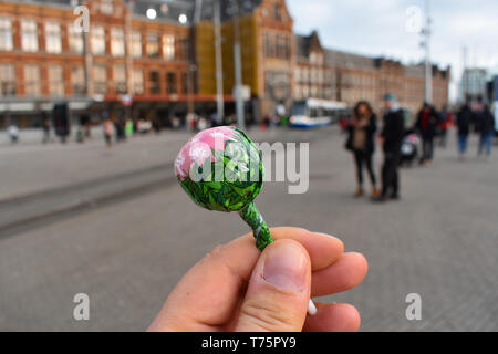 Marijuana lollipop in Amsterdam Stock Photo - Alamy