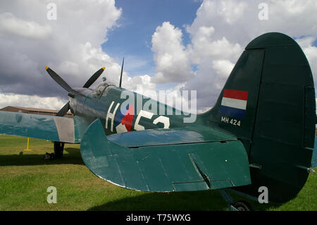 Supermarine Spitfire IX MJ271 (marked incorrectly MH424) before strip ...