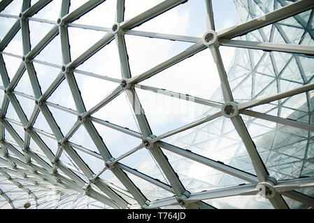 Beautiful wave shaped glass structure at Expo hall in Milan, Italy ...