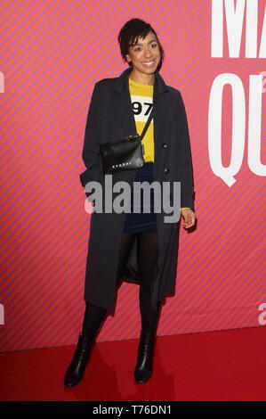 Pearl Mackie at the Mary Quant Exhibition Private View at the Victoria and Albert Museum ...