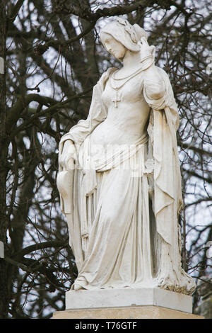 Statue of Clemence Isaure, a legendary French medieval figure in the ...