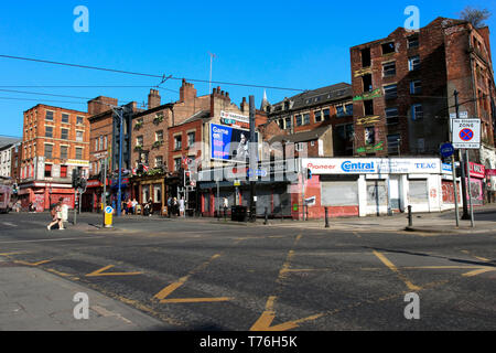 Manchester Shudehill area of the city centre, Arndale car park and the ...
