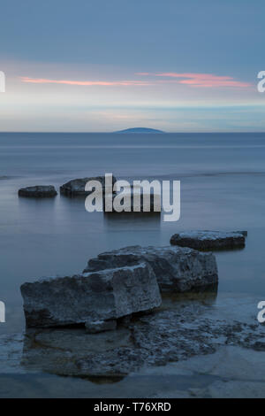 step stones sunset Stock Photo - Alamy