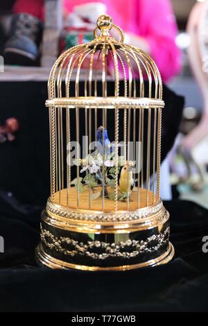 Canberra, USA. 4th May, 2019. Photo taken on May 4, 2019 shows a clock ...