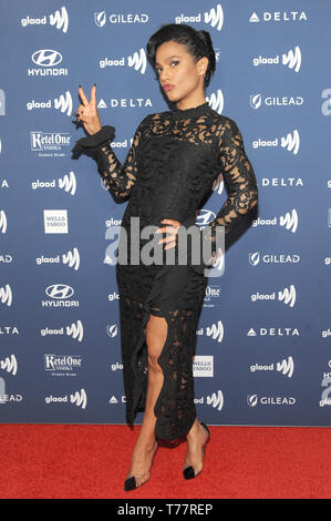 Freema Agyeman attends the 30th annual GLAAD Media Awards at the New ...