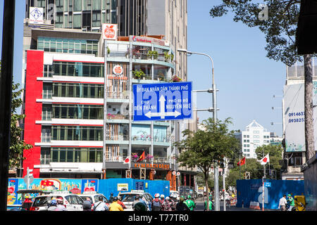 Road signs in Ho Chi Minh City, Vietnam Stock Photo - Alamy