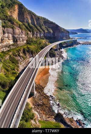 Aerial panorama of Grand Pacific Drive, Sydney, Australia Stock Photo ...