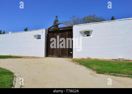 Entrance Gate. Sutter's Fort. Sacramento. 1965 Stock Photo - Alamy