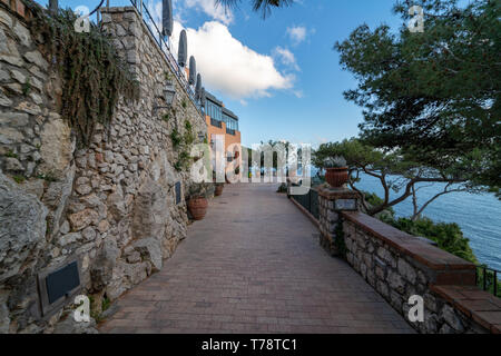 Capri - Via Tragara Stock Photo - Alamy