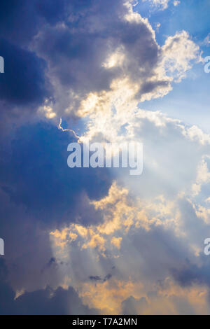 Clearly beautiful blue sky with unique cloud Stock Photo - Alamy