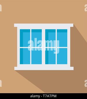 Window icon in fllat style Stock Vector Image & Art - Alamy