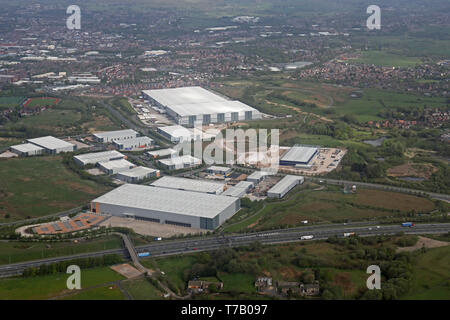 aerial view of Kingsway Business Park & JD Sports Warehouse, Rochdale ...