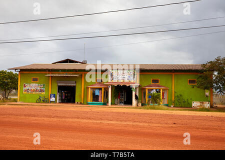 Rupununi Rd in Lethem Guyana with all the major shopps are located ...