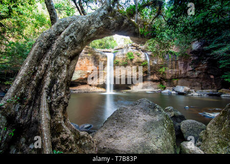 Natural Haew Suwat Waterfall Stock Photo - Alamy
