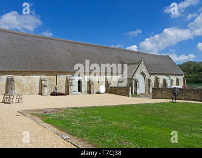 14th century Tithe Barn renovated by Messum's Art dealers to the East ...