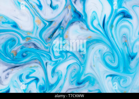 Modern colorful flow marble agate fluid poster. Wave Liquid shape in ...