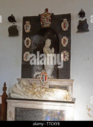 Arthur Coke died 1629 and Elizabeth Coke died 1627 memorial monument by ...