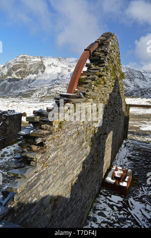 Path to Croesor Slate Quarry and views of Cnicht Stock Photo - Alamy