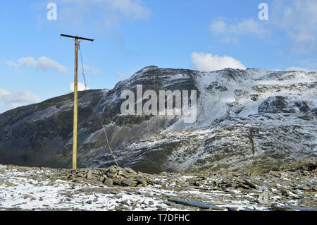 Croesor slate quarry and views of Cnicht Snowdonia Stock Photo - Alamy