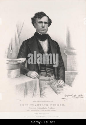 General Franklin Pierce, Democratic Candidate for the Presidency ...