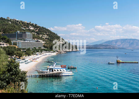 hotel, Nissaki, Corfu Island, Ionian Islands, Mediterranean Sea, Greece ...