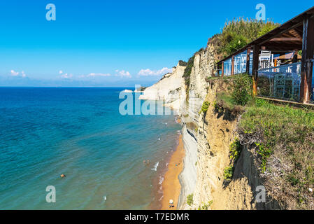 Sunset Bar, Logas Beach, Logas, Peroulades, Corfu Island, Ionian ...