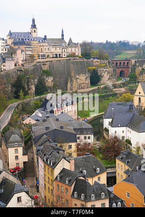 Luxembourg - Luxembourg City. View of the city ' Stock Photo - Alamy