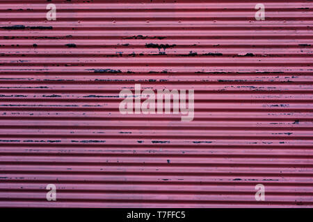 shutter background - shop exterior with closed red shutter Stock Photo ...