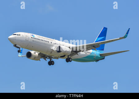 Singapore - Mar 27, 2019. PK-GFV Garuda Indonesia Boeing 737-800 ...