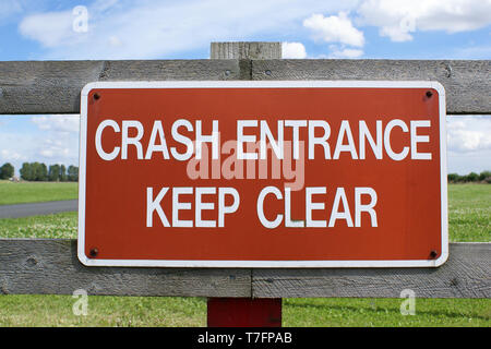 Airport Fire Emergency Crash Gate Access Rescue Stock Photo - Alamy