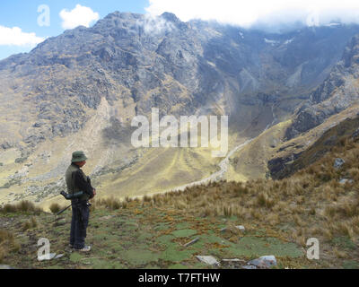 Malaga Pass in the Andes mountain, Peru, South America Stock Photo - Alamy