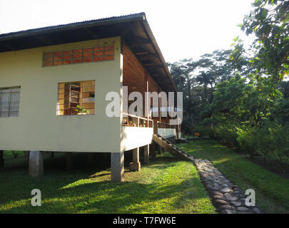 Eco-lodge in the amazon rainforest, peruvian jungle Stock Photo - Alamy