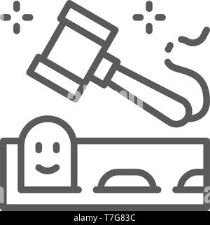 Whack A Mole Simple vector icon. Illustration symbol design template ...