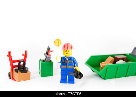 lego construction worker Stock Photo - Alamy