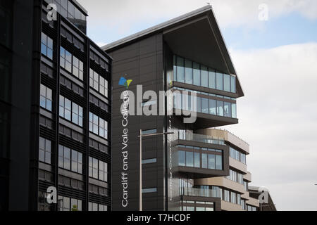Exterior view of Cardiff and Vale College on Dumballs Road in Cardiff ...