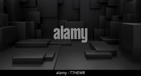 Render of 3D Geometric Abstract Cuboid Wallpaper Background Stock Photo ...