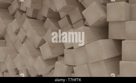 3D Render of construction timber beams and planks Stock Photo - Alamy