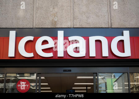 Exterior of Iceland store in Newport, Wales, UK Stock Photo - Alamy