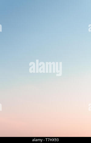 Beautiful sunset sky with feathery pink clouds in spring Stock Photo ...